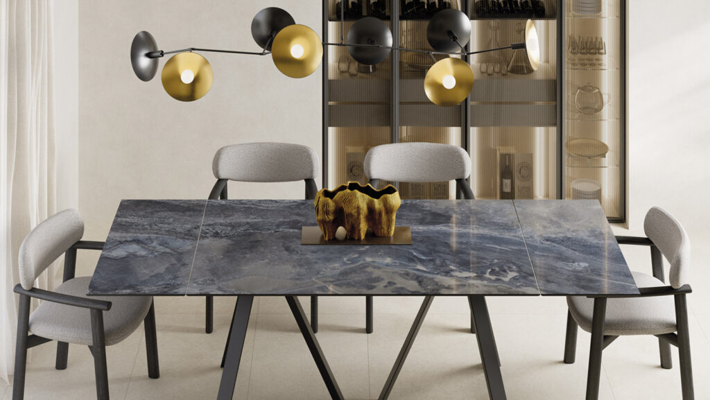 Modern Dining Tables: the Material Value of 3D Surfaces - La Fabbrica AVA